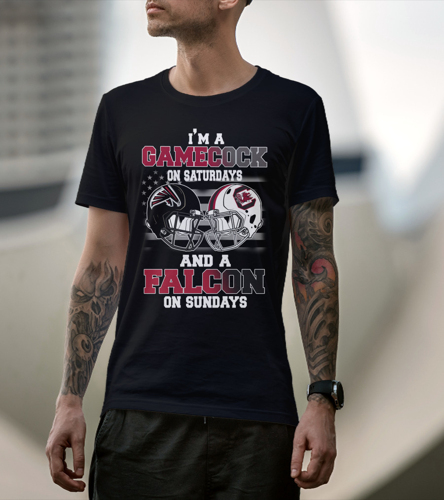 I'm A Gamecock On Saturdays And A Falcon On Sundays T-Shirt
