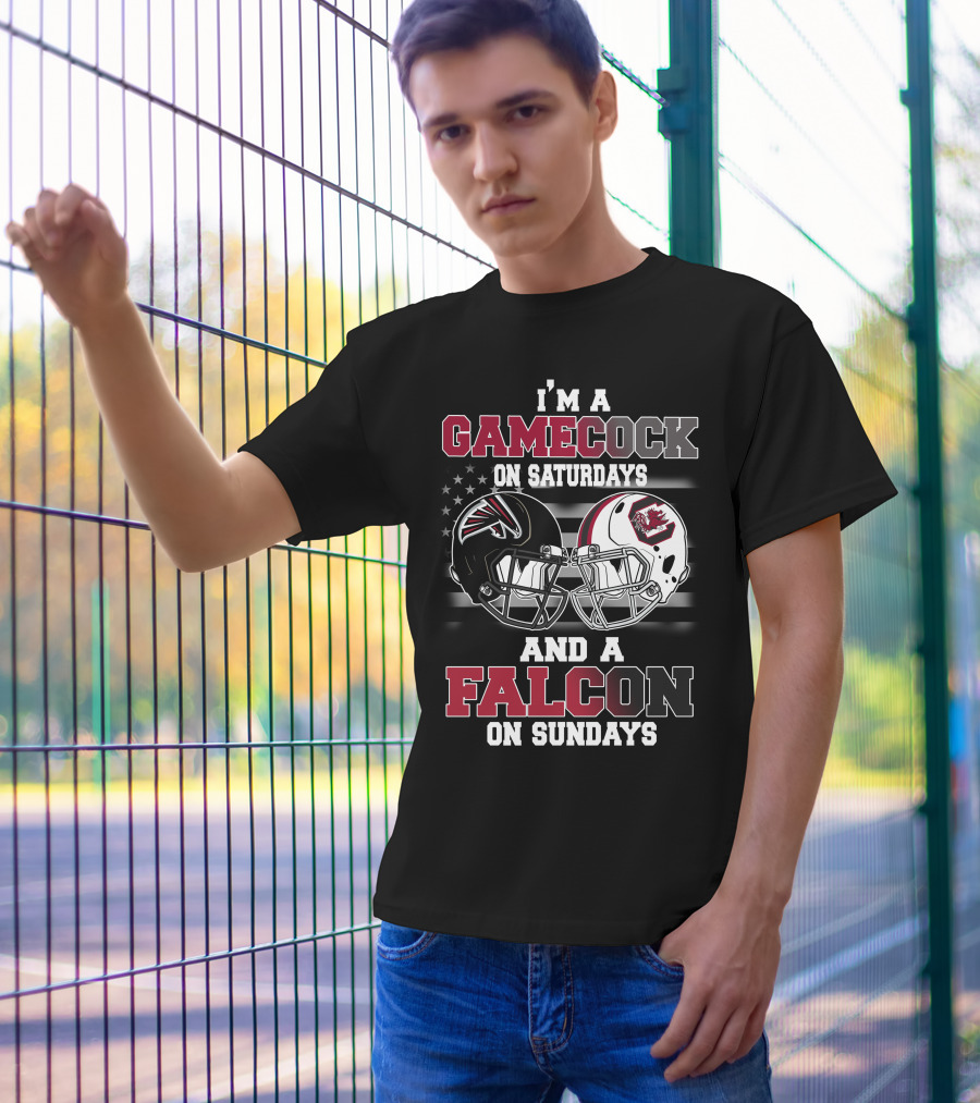 I'm A Gamecock On Saturdays And A Falcon On Sundays T-Shirt