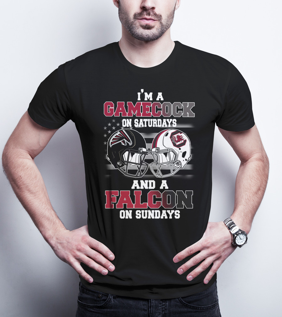 I'm A Gamecock On Saturdays And A Falcon On Sundays T-Shirt