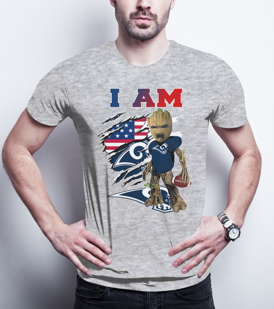 I Am Rams American Football Character Blend T-Shirt