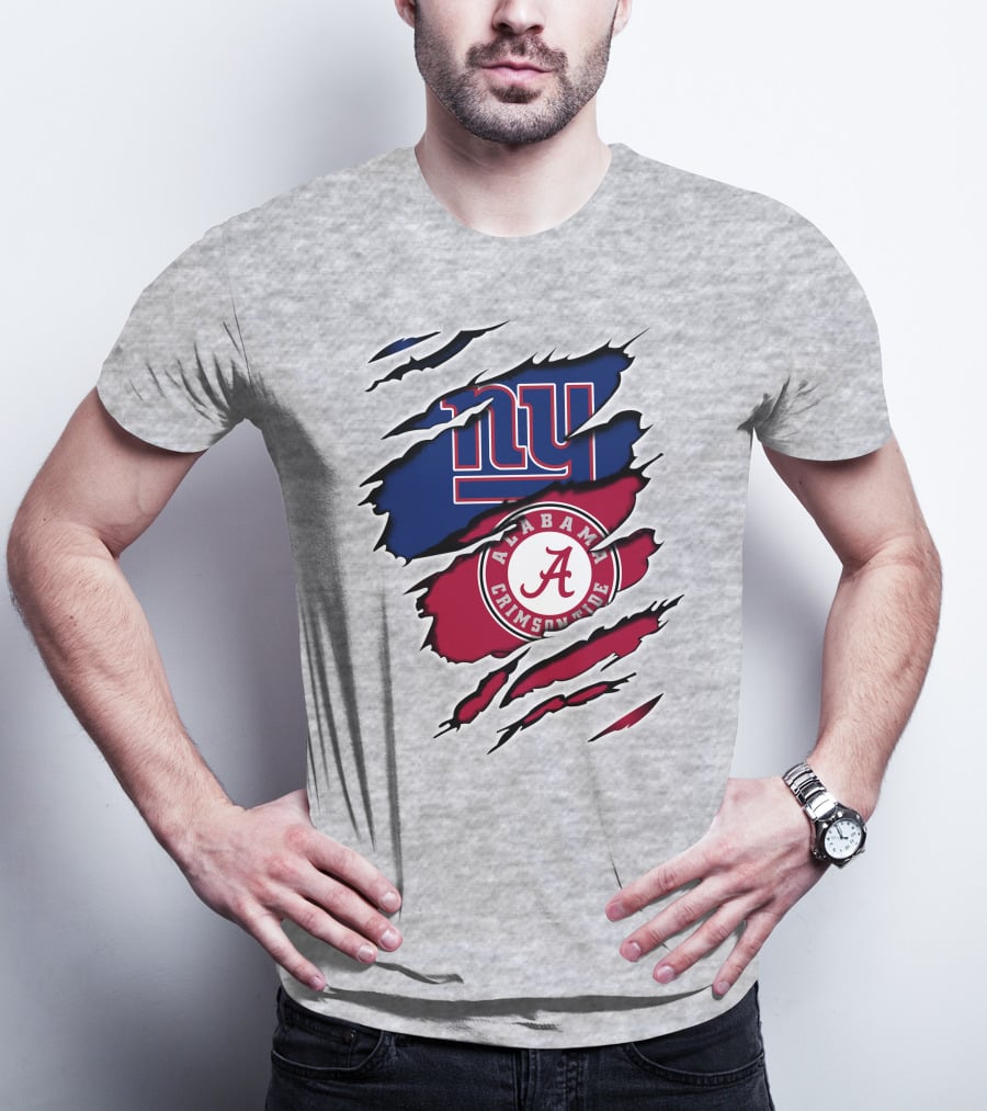 New York Giants Alabama Crimson Tide T-Shirt