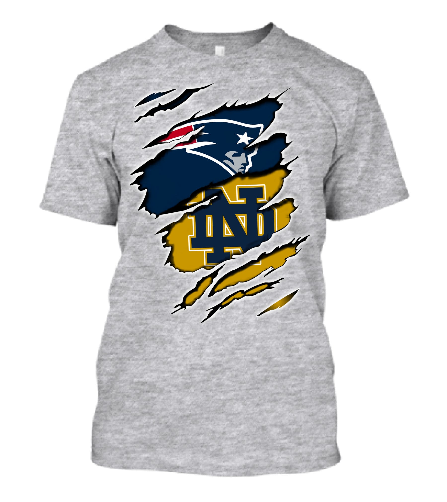 Patriots Notre Dame Logo Fusion T-Shirt