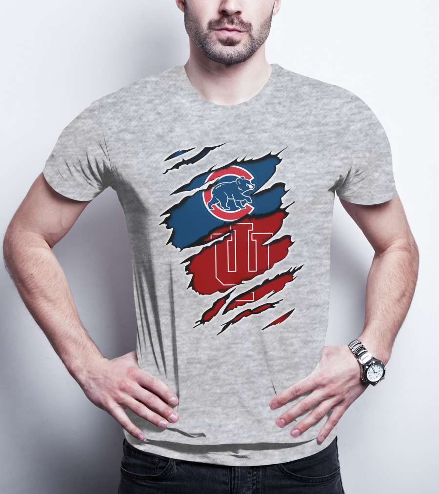 Chicago Cubs Indiana Hoosiers Collaboration T-Shirt