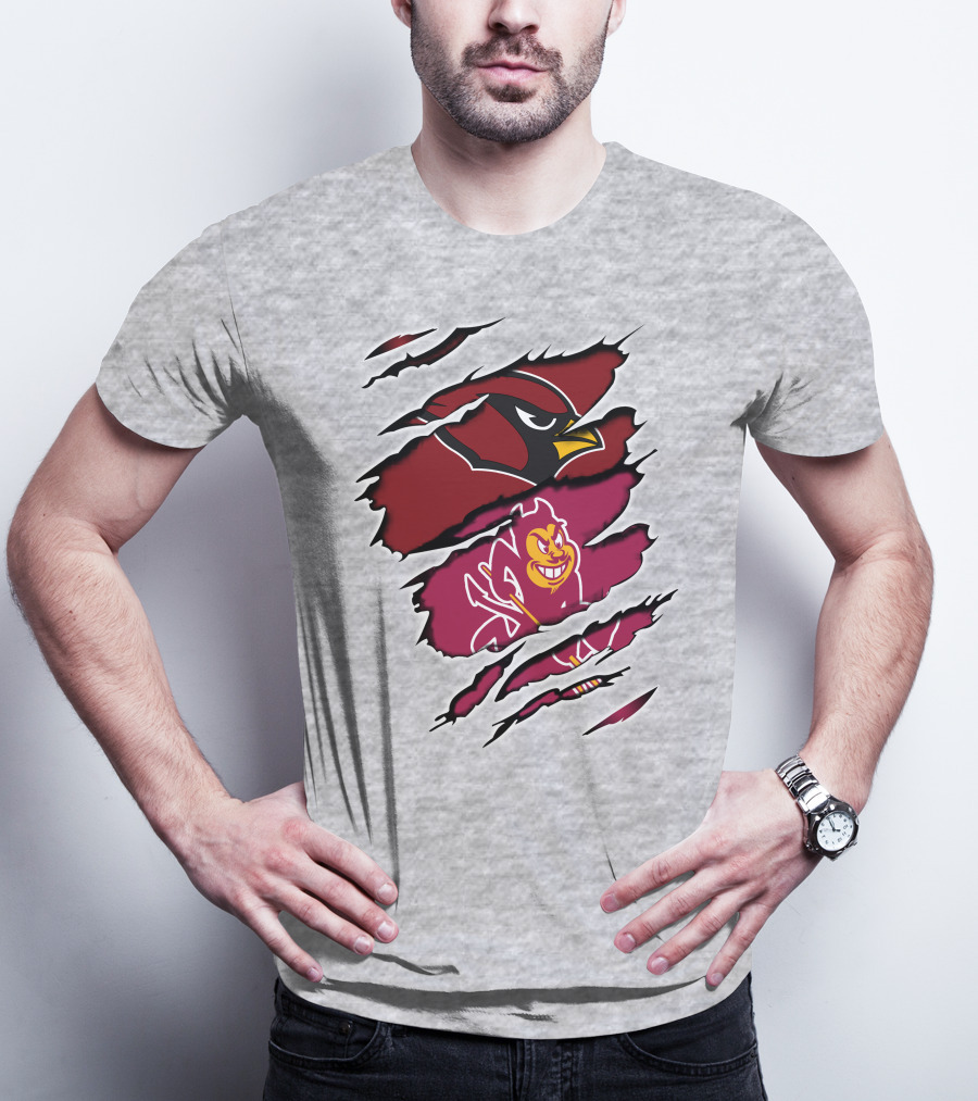 Cardinals Arizona Sun Devils Claw Mark T-Shirt