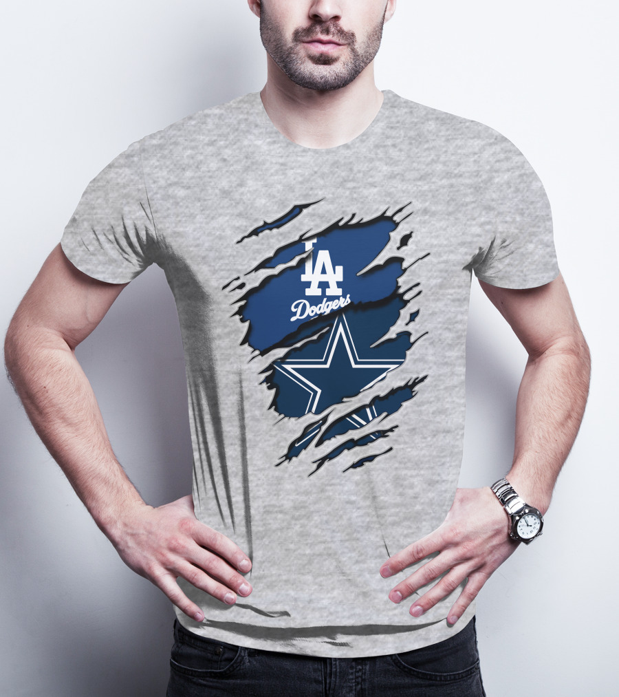 La Dodgers Cowboys Crossover T-Shirt