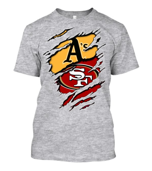 A's Sf 49ers Athletics Logo Combo T-Shirt