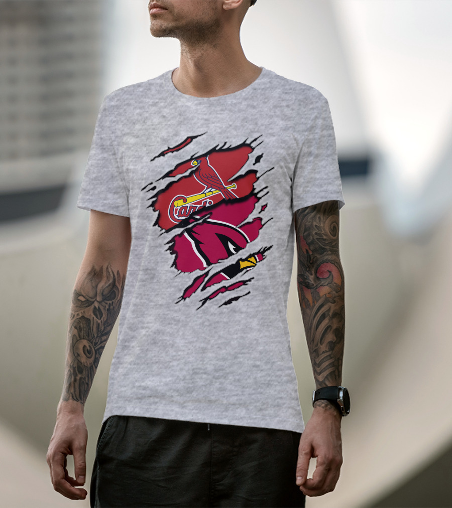 Cardinals St. Louis Arizona Distressed Style Sports Fan T-Shirt