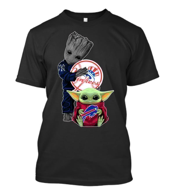 Yankees Guardians Babysitter Bills Baby Yoda T-Shirt