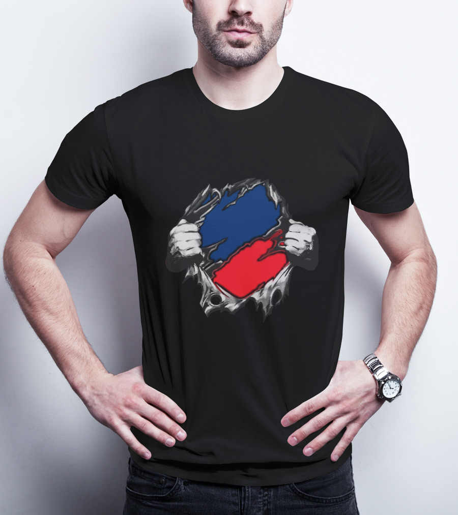Geo Texas Sports Fan Spirit Torn Effect T-Shirt