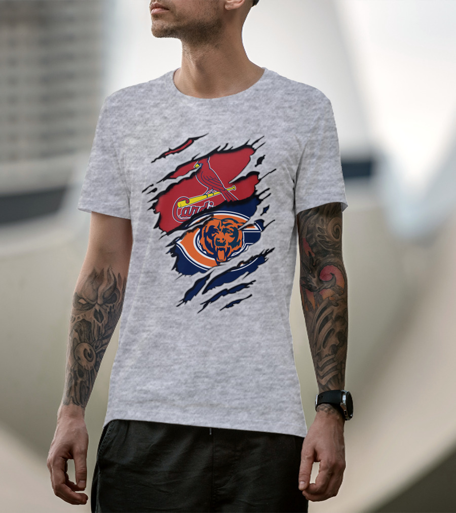 Chicago Bears St. Louis Cardinals Ripped Claw T-Shirt