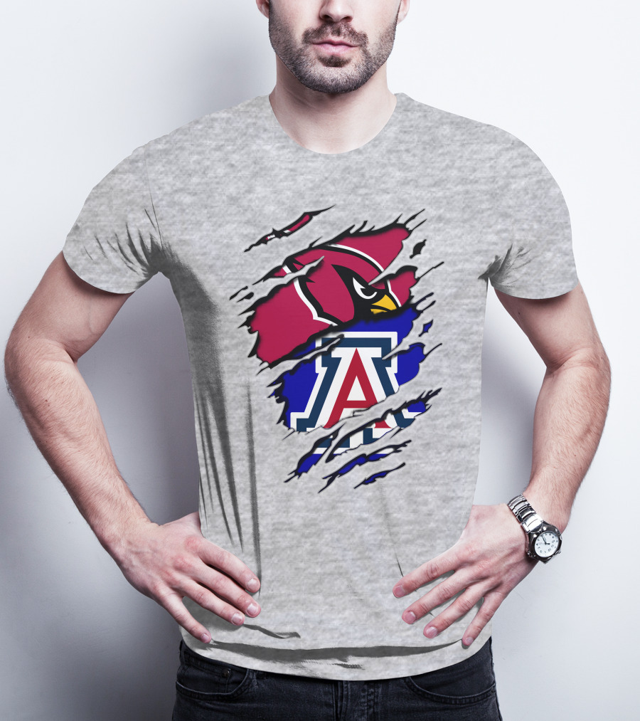 Arizona Cardinals Wildcat Claw Mashup T-Shirt