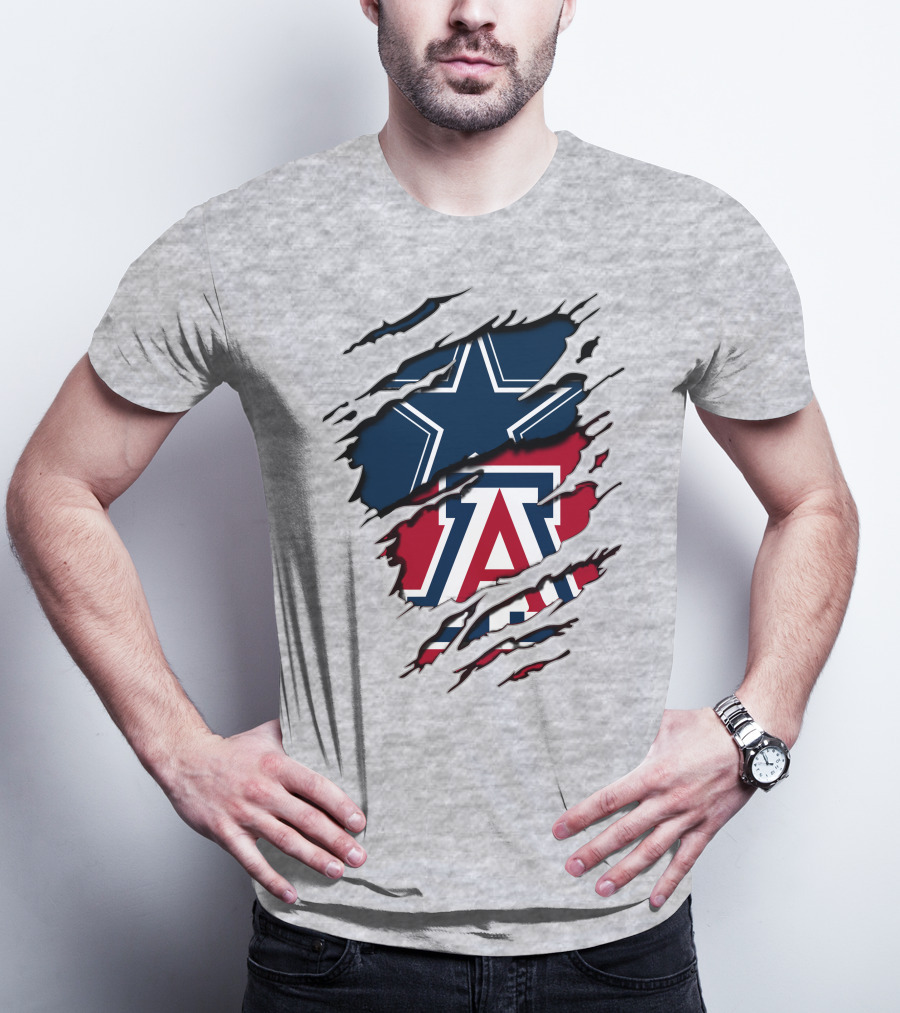 Cowboys Arizona Star Torn Claw T-Shirt