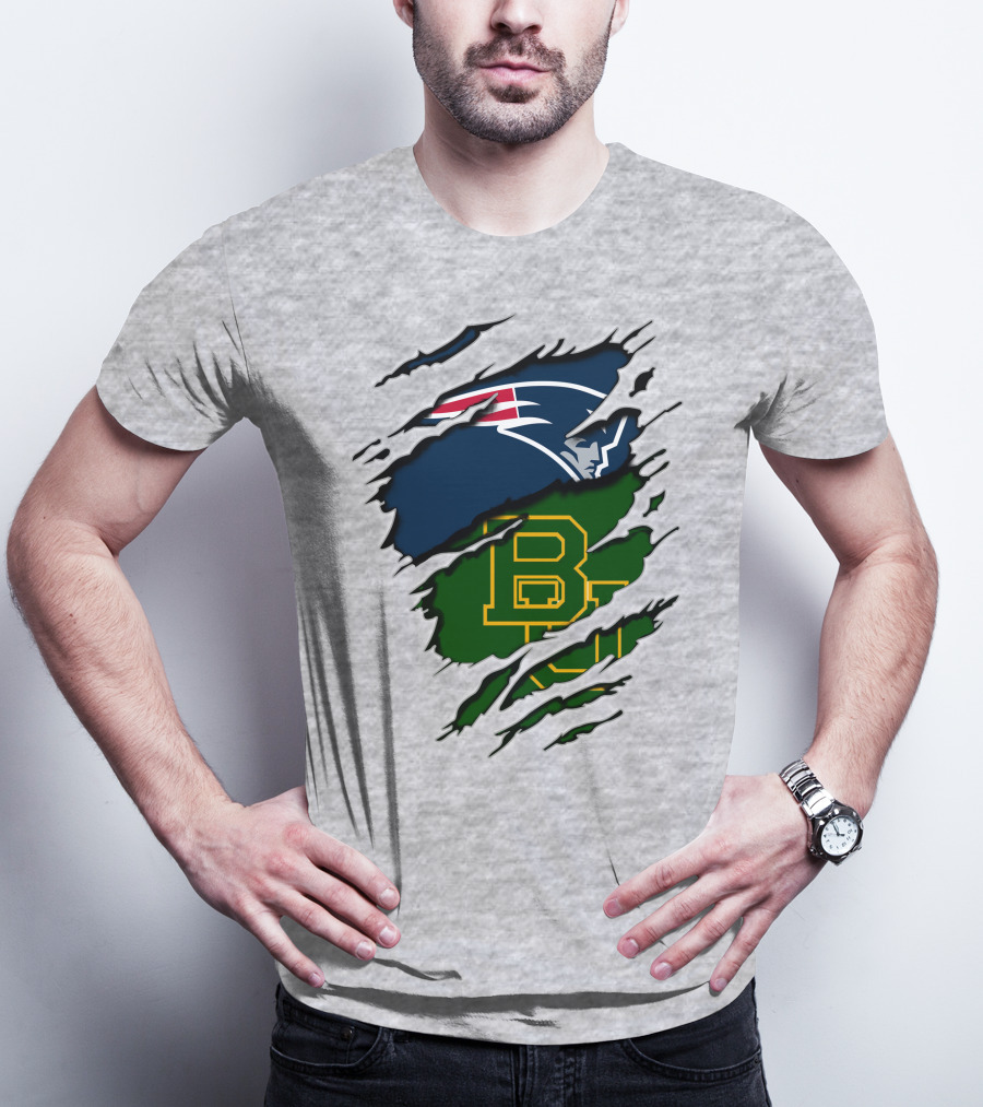 Patriots Baylor BU Logo Mashup T-Shirt