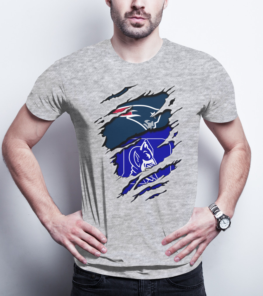Patriots Duke Blue Devils Football Collaboration T-Shirt