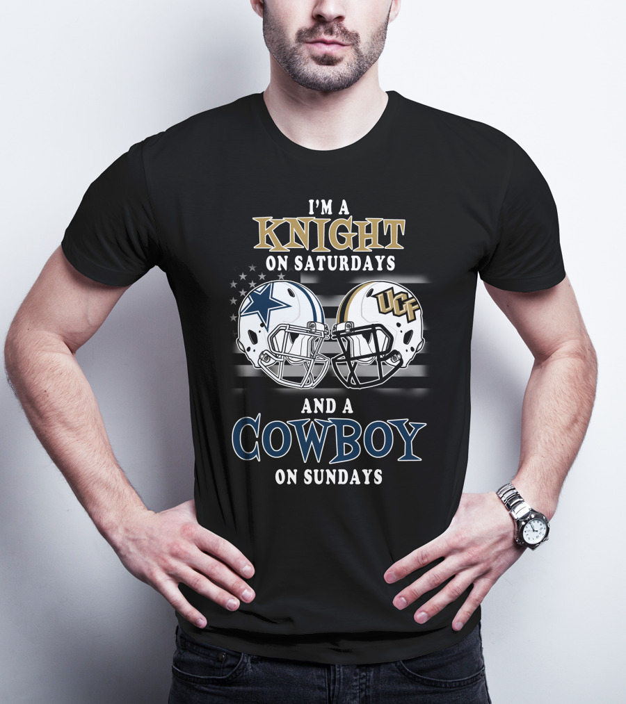 I'm A Knight On Saturdays And A Cowboy On Sundays UCF Helmet And Star T-Shirt