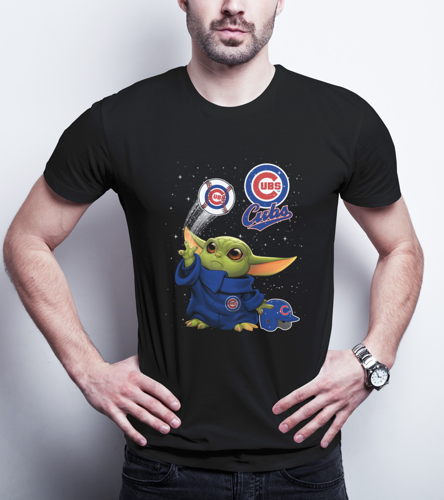 Cubs Baby Yoda Star Wars Chicago Baseball Magic T-Shirt