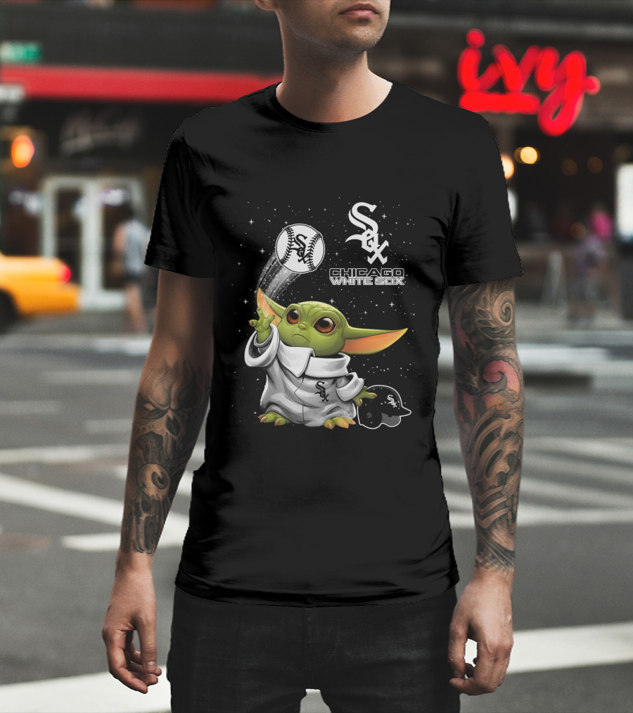 Chicago White Sox Star Wars Character Baseball Skills With Team T-Shirt