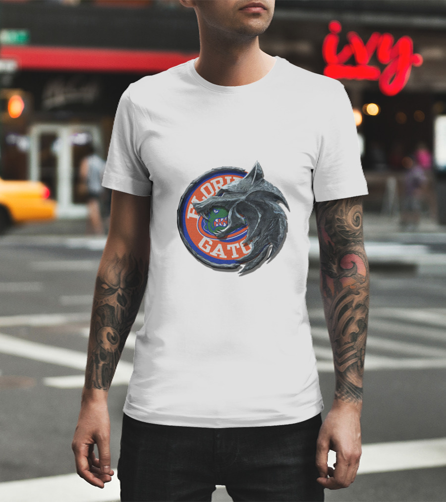 Florida Gators Game Of Thrones House Stark Emblem Mashup T-Shirt