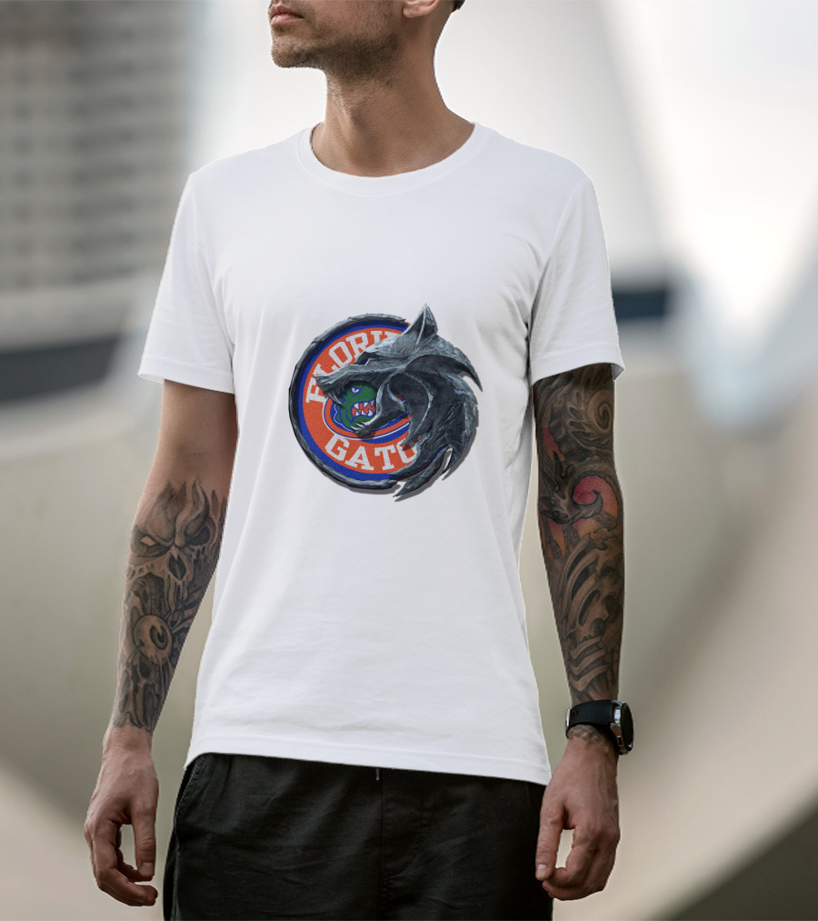 Florida Gators Game Of Thrones House Stark Emblem Mashup T-Shirt
