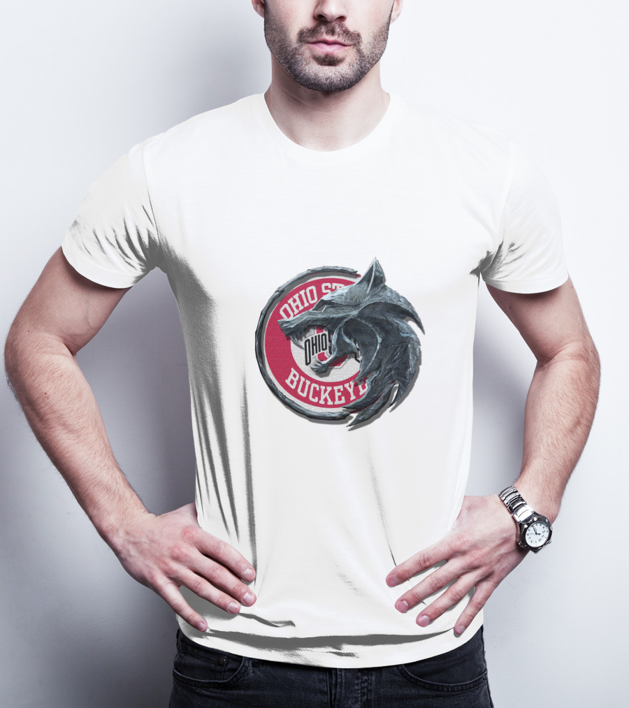Ohio State Buckeyes Wolf Medallion Cht1Twnc2017 T-Shirt