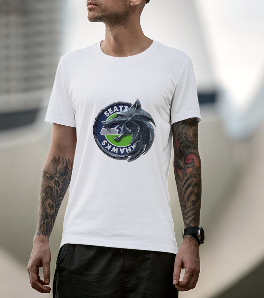 Seattle Seahawks Iconic Wolf Emblem Design Cht1Twnfl2028 T-Shirt