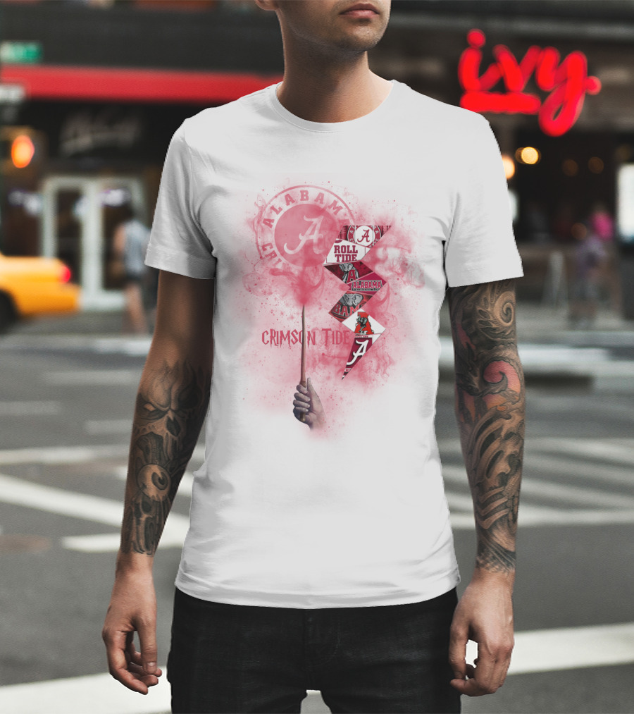 Alabama Crimson Tide Roll Tide Fan Art Chtnca1001 T-Shirt