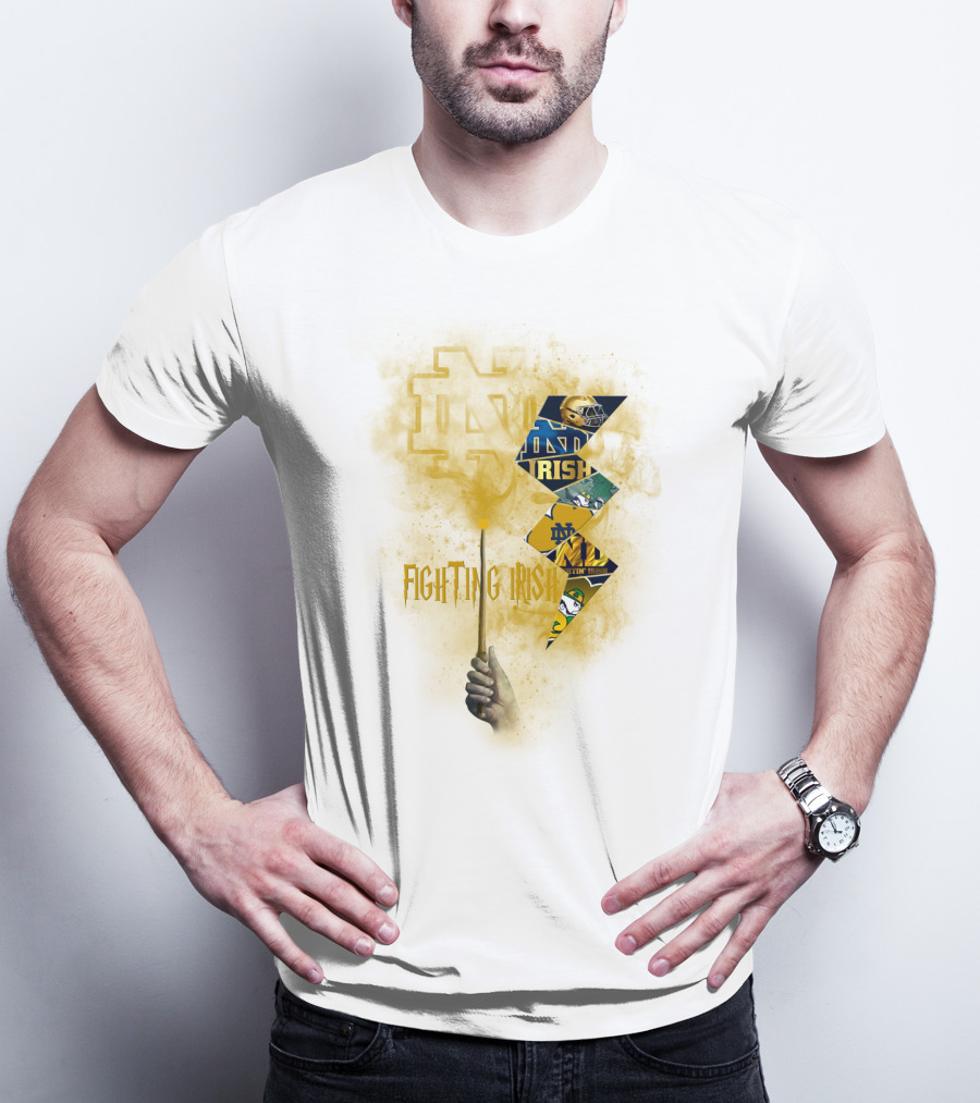 Fighting Irish Notre Dame Lightning Wand T-Shirt