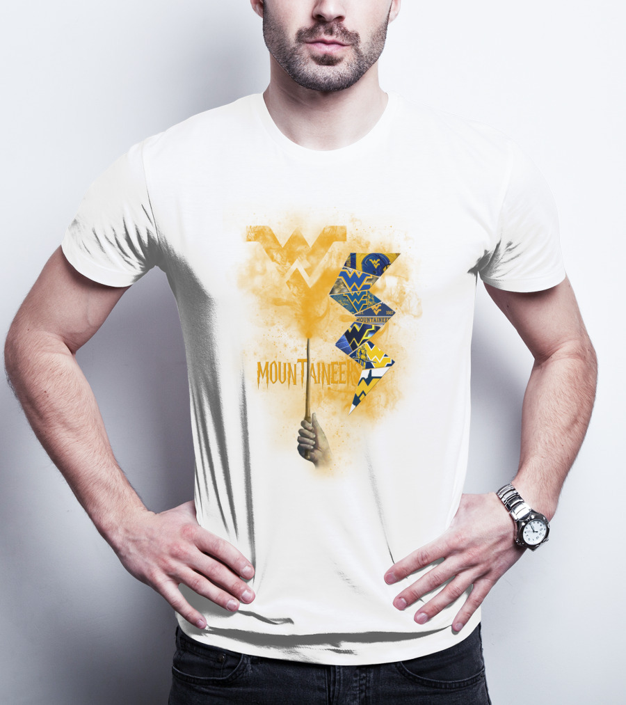 West Virginia Mountaineers Wvu Triangles And Smoke T-Shirt