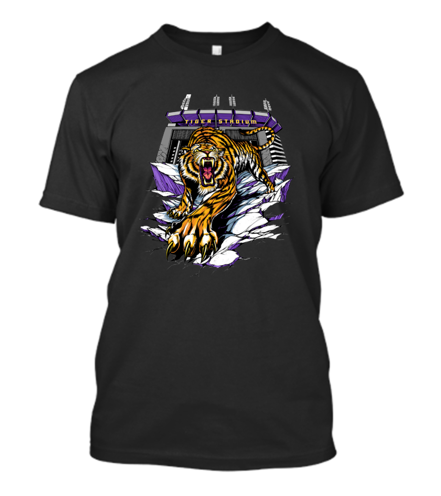 Tiger Stadium Roaring Tiger Breakthrough T-Shirt