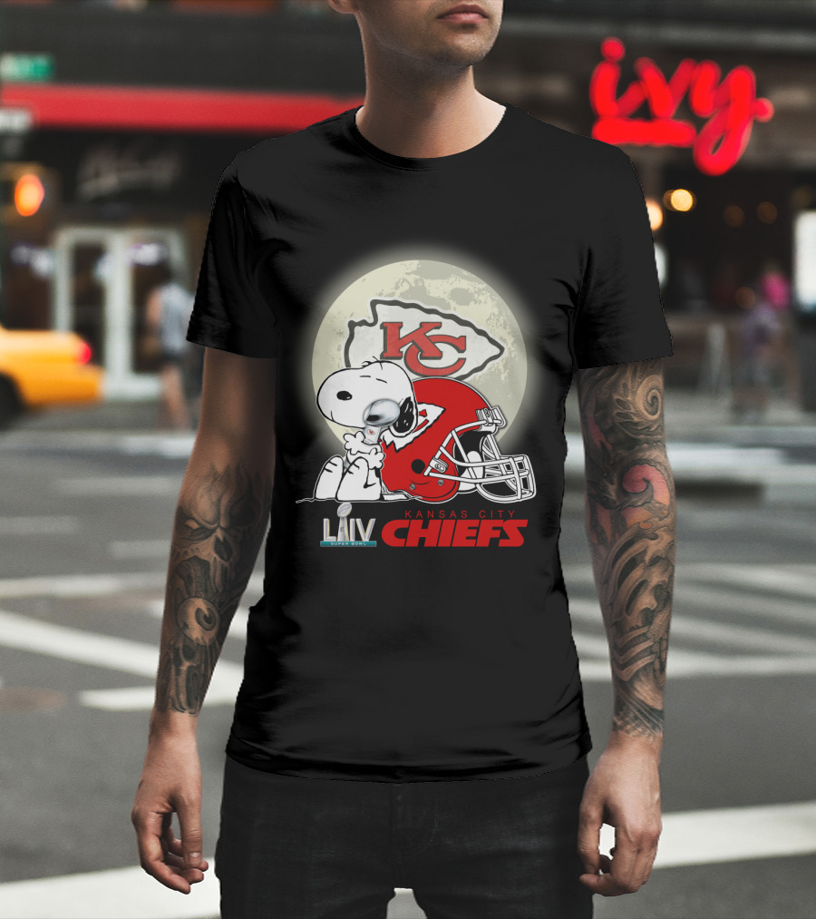 Snoopy Kansas City Chiefs Super Bowl Liv Kcc Chiefs T-Shirt