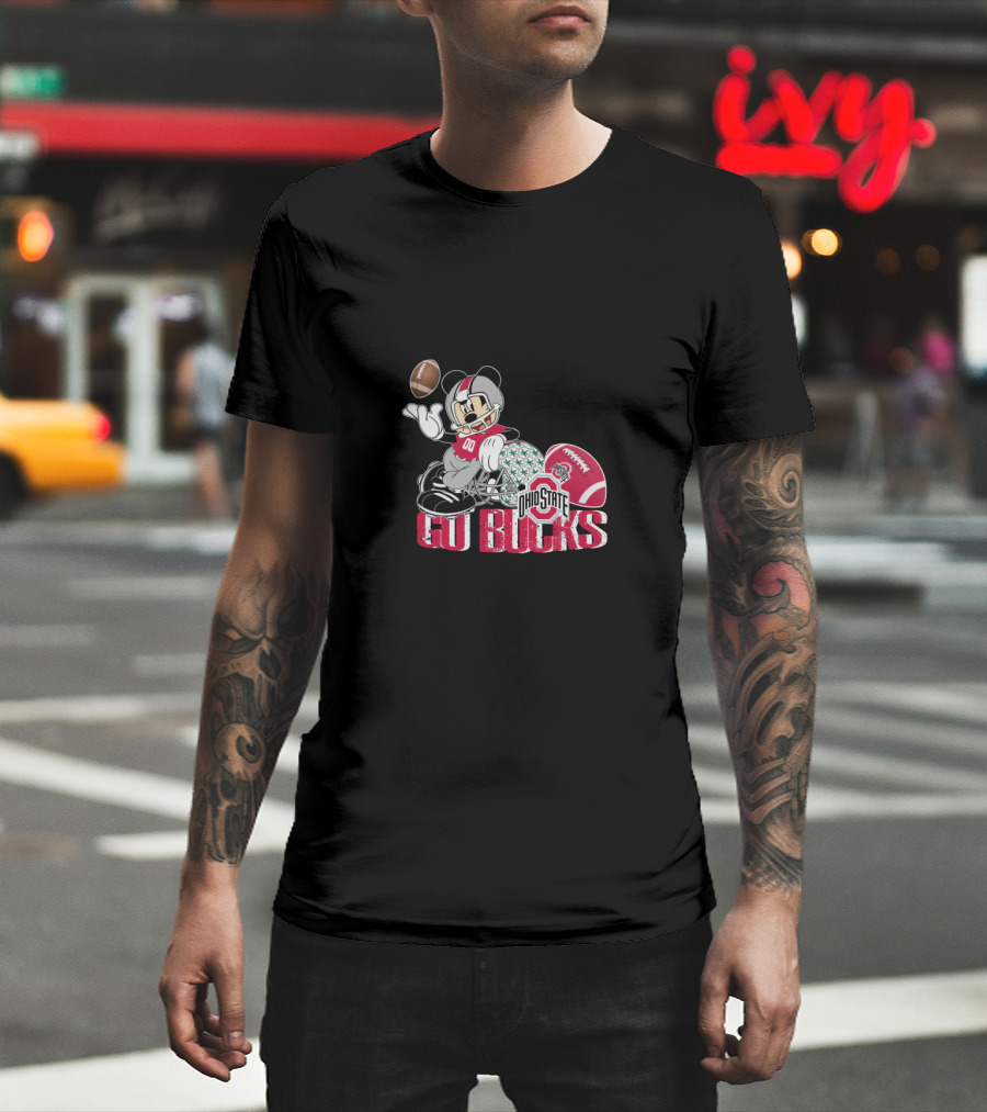 Ohio State Go Bucks Football Mickey Mouse Chtnca8019 T-Shirt