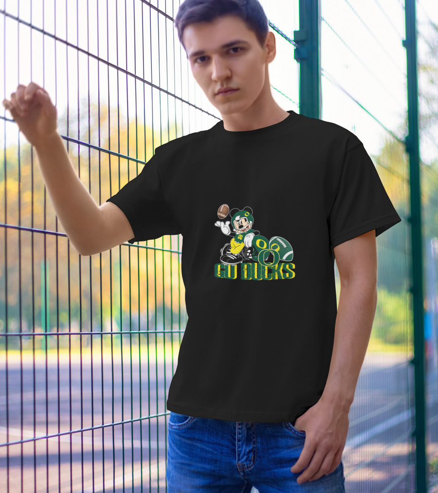 Mickey Mouse Oregon Ducks Football Go Ducks T-Shirt