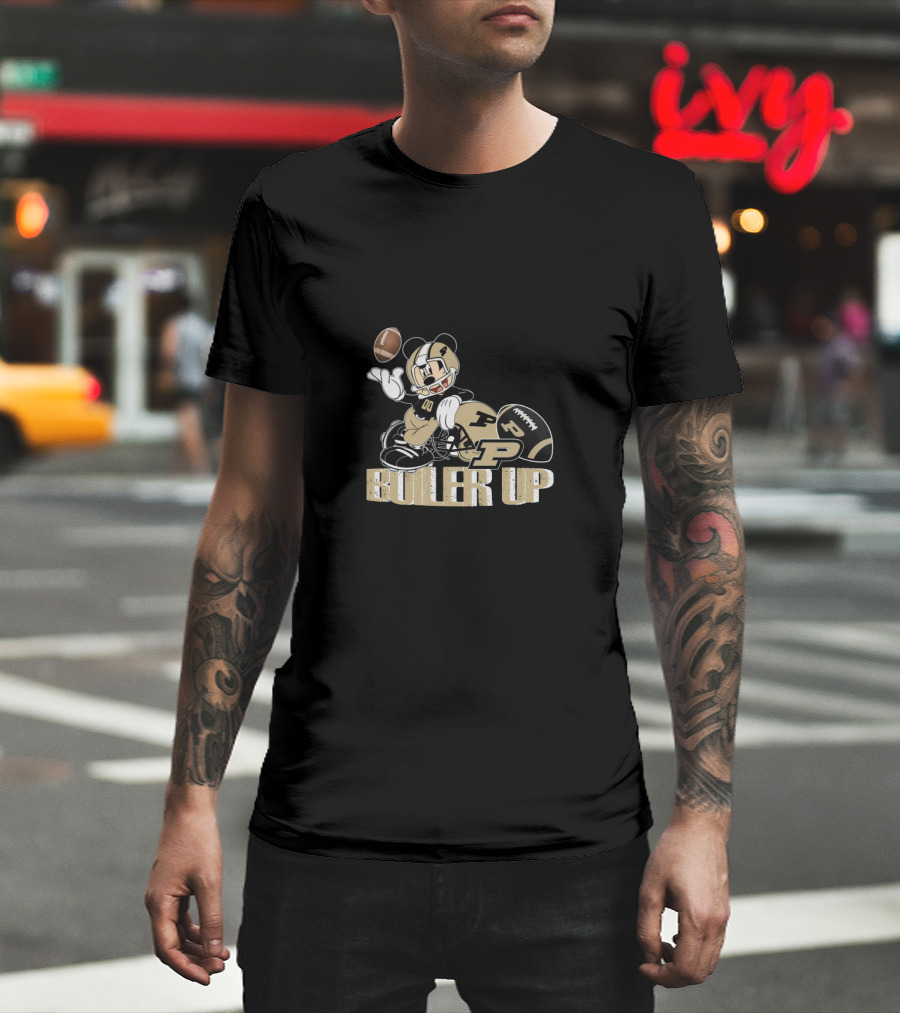 Boiler Up Purdue Football Mickey Mouse T-Shirt