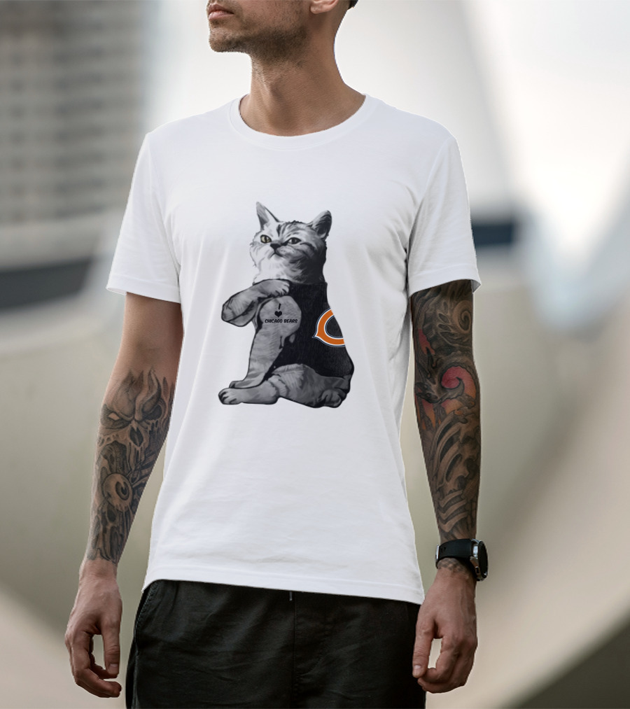 Chicago Bears Cat T-Shirt