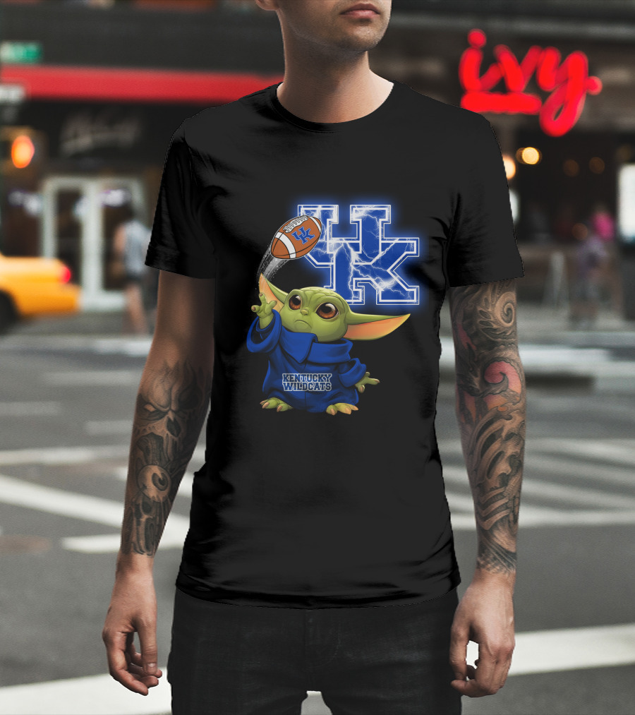 Kentucky Wildcats Football Uk Lightning Baby Alien T-Shirt