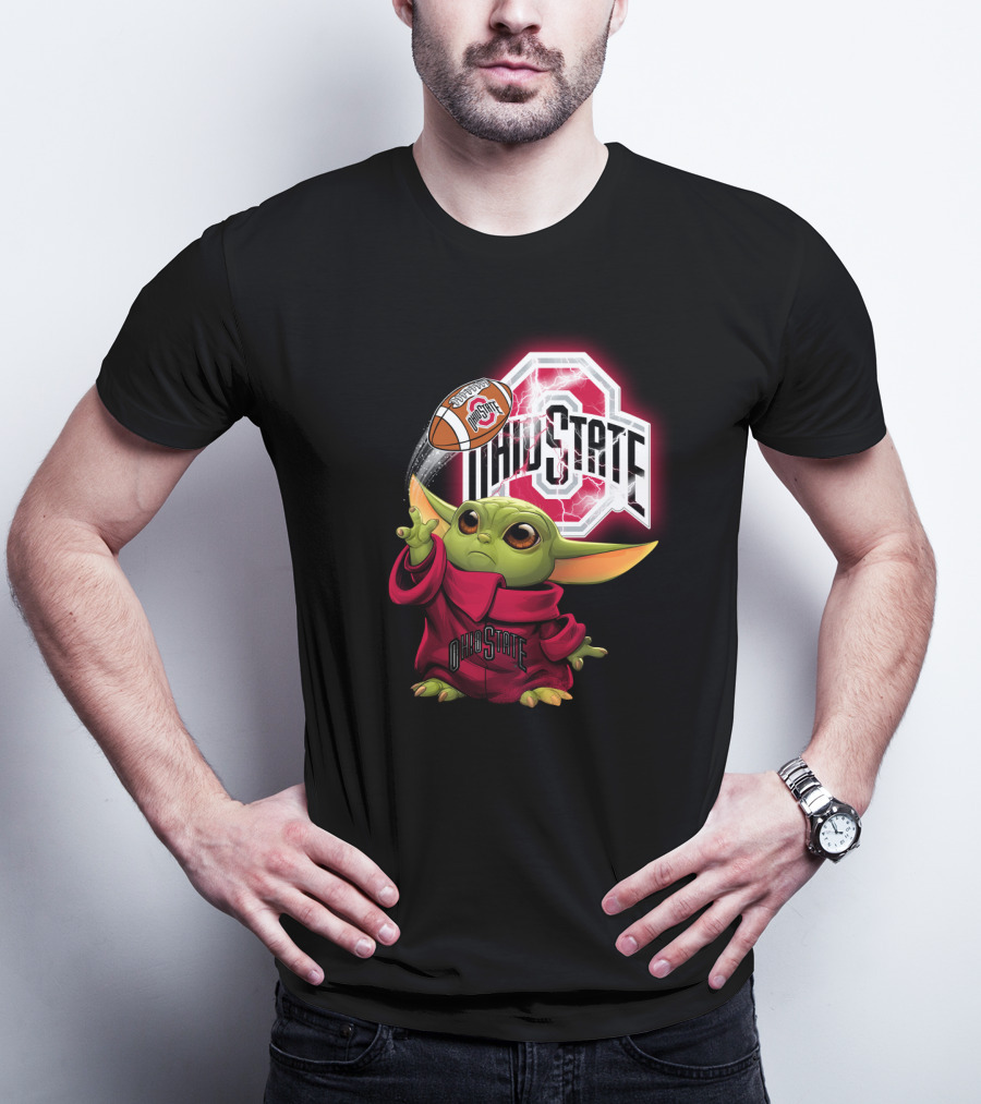Baby Yoda Ohio State Football Fan Art Chtnca9019 T-Shirt