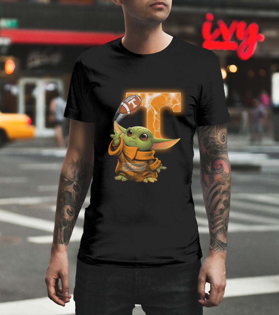 Tennessee Vols Grogu Football T T-Shirt