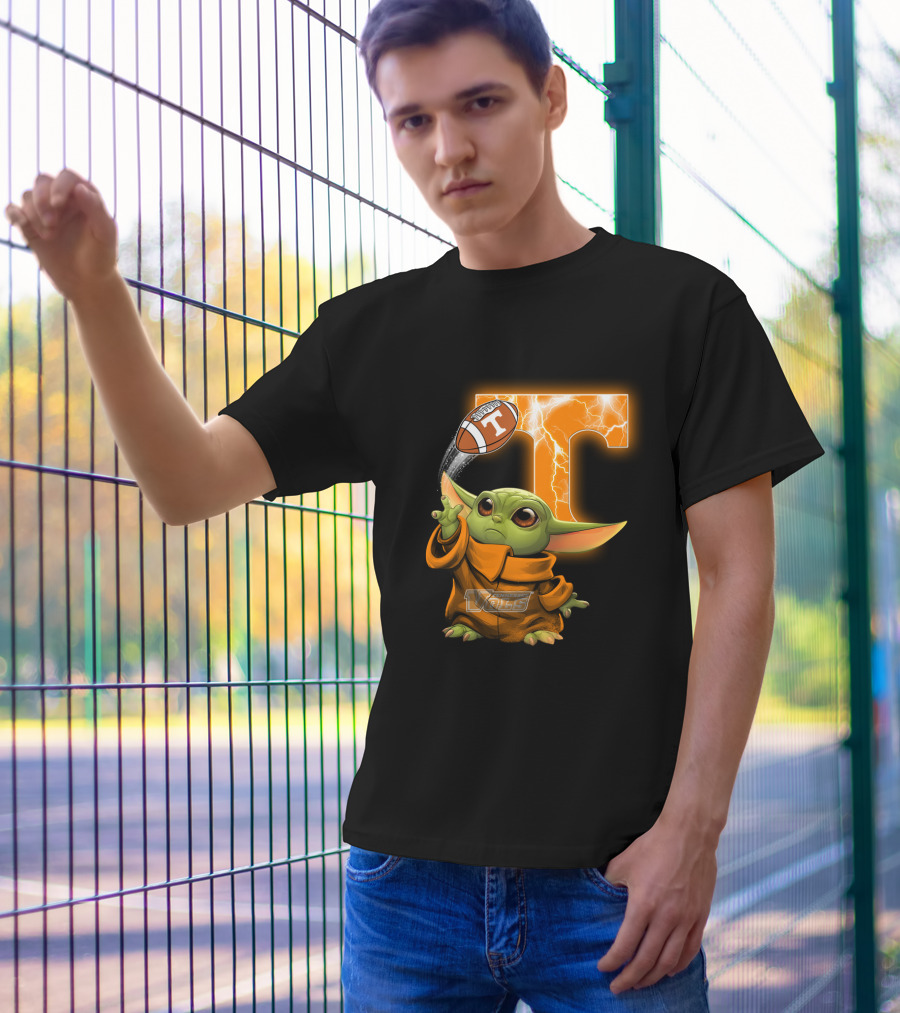 Tennessee Vols Grogu Football T T-Shirt