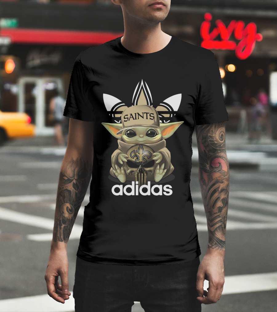 Saints Yoda 1 New Orleans Fleur-de-lis T-Shirt