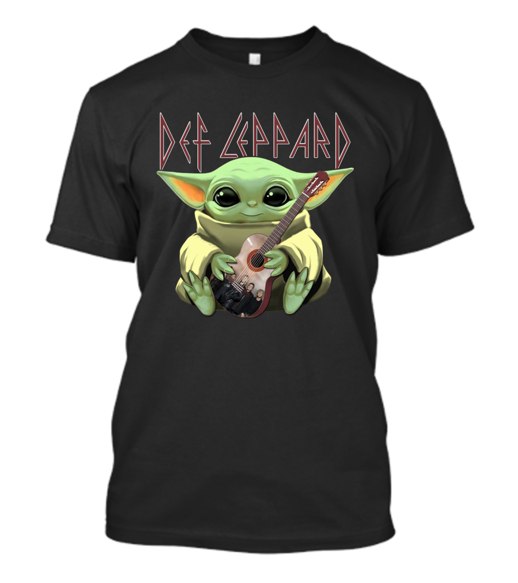 Def Leppard Yoda Playing Guitar T-Shirt