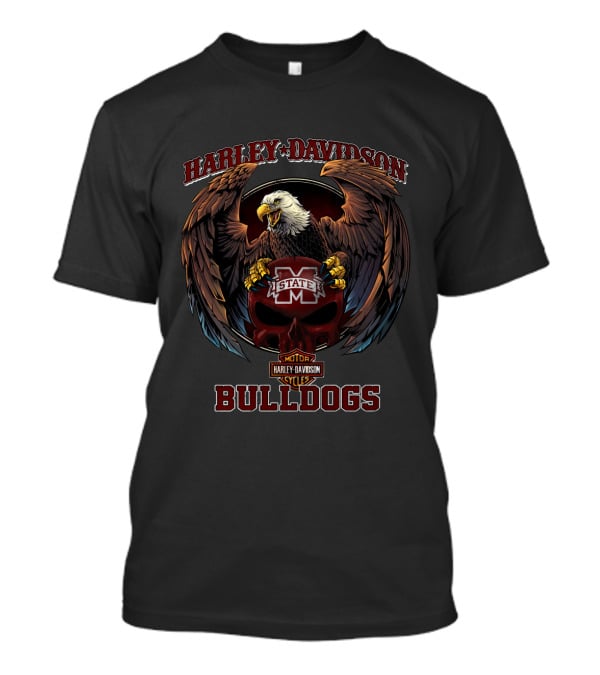 Harley Davidson Ncaa Mississippi State Bulldogs Eagle T-Shirt