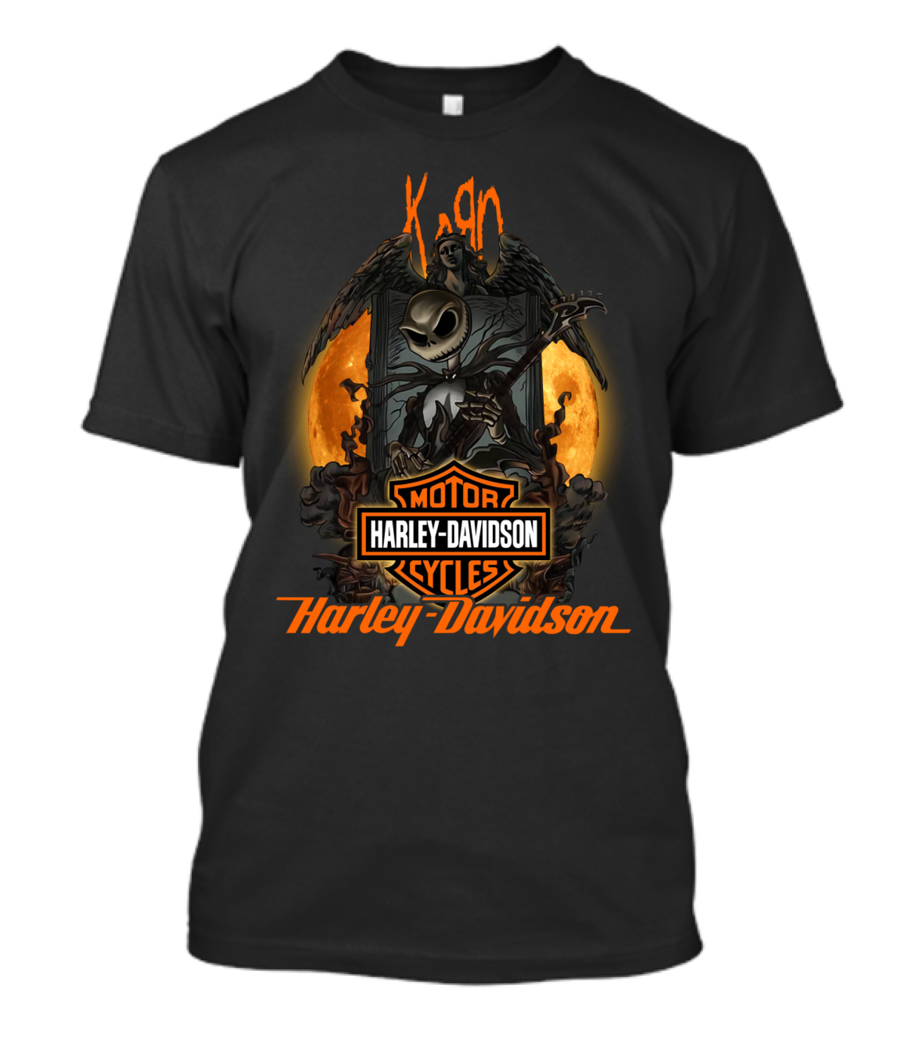 Korn Harley Davidson Nightmare Before Christmas Fusion T-Shirt