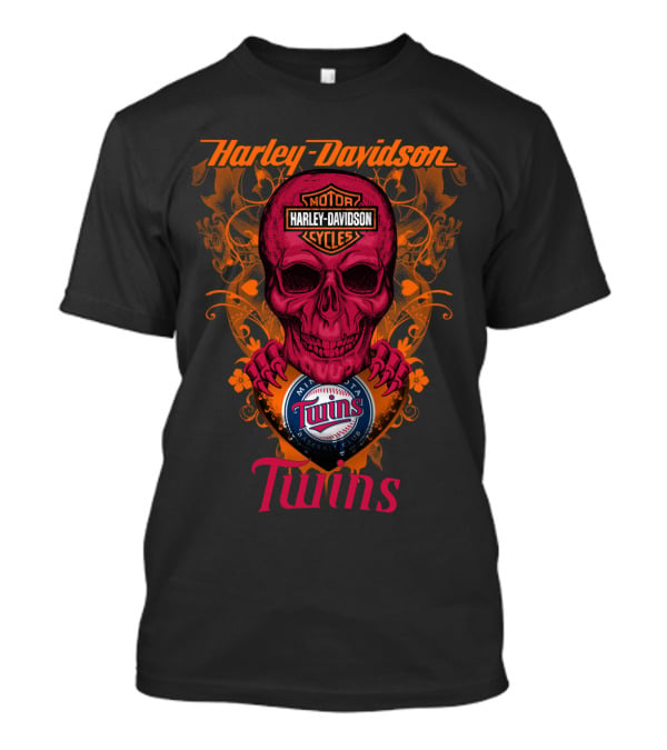 Harley Davidson Motor Cycles Minnesota Twins T-Shirt