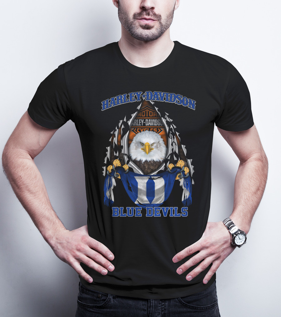 Harley Davidson Eagle Duke Blue Devils T-Shirt