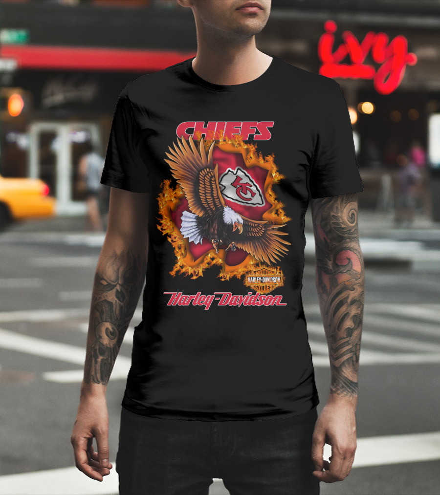 Chiefs Harley Davidson Kansas City Chiefs Eagle T-Shirt