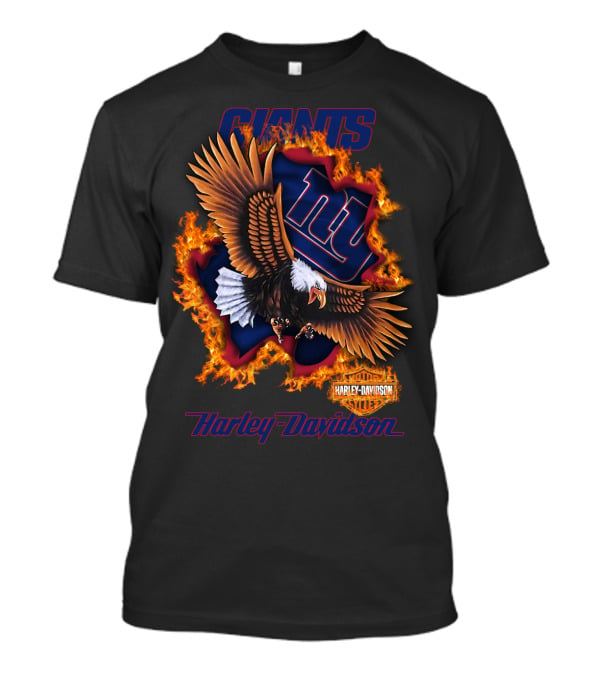 Giants Harley Davidson New York Giants Nfl 84 T-Shirt
