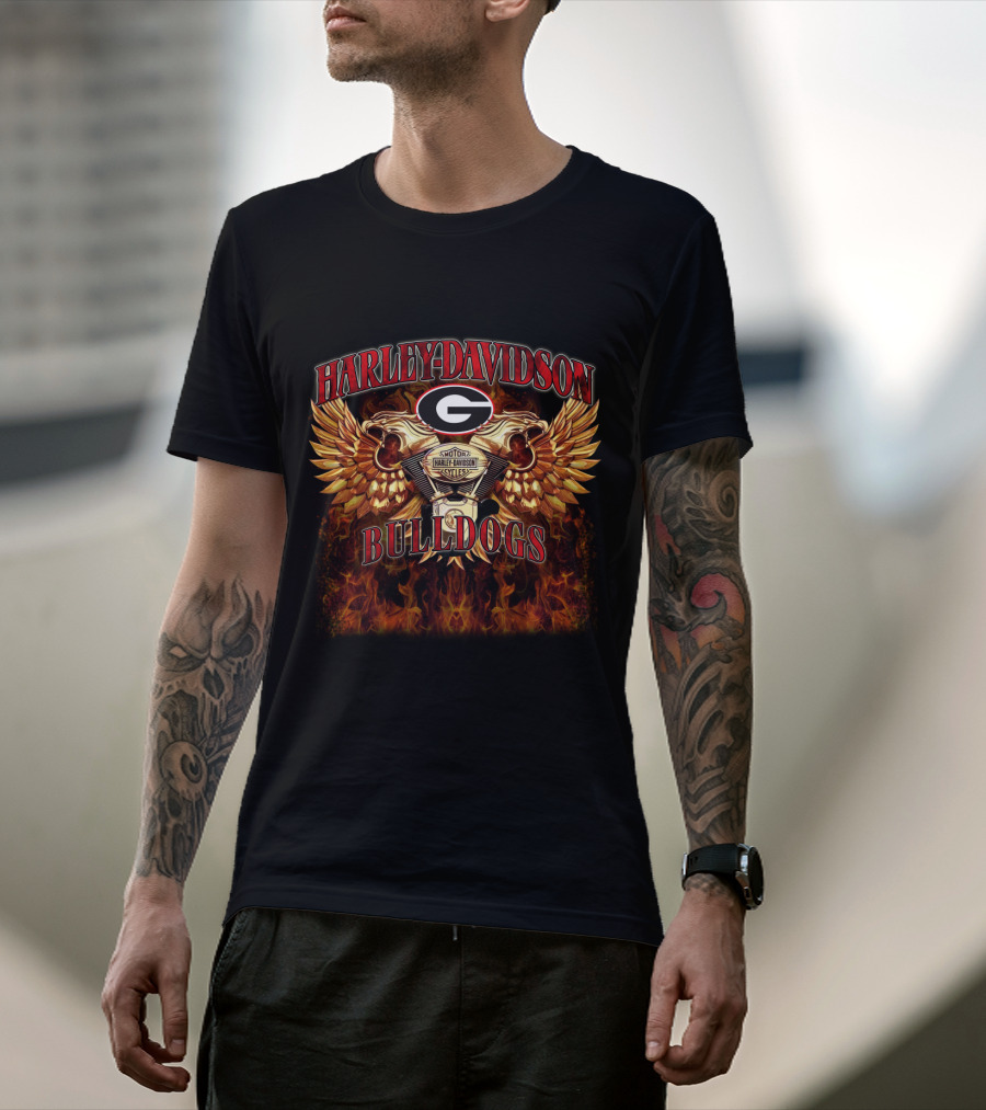 Harley Davidson Georgia Bulldogs T-Shirt