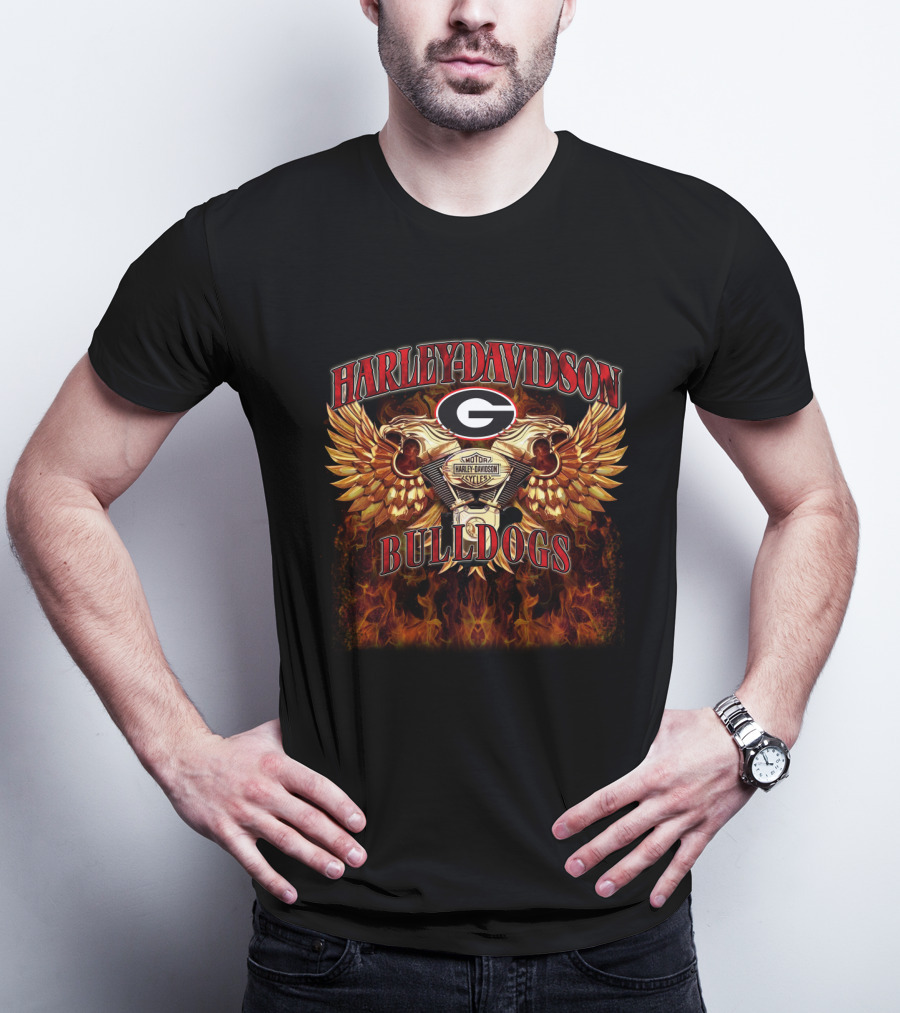 Harley Davidson Georgia Bulldogs T-Shirt