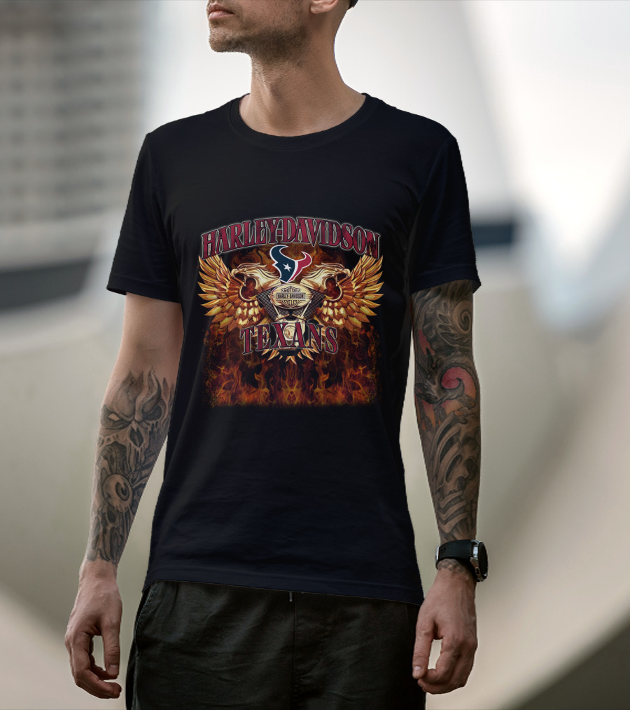 Harley Davidson Texans Houston Styles T-Shirt