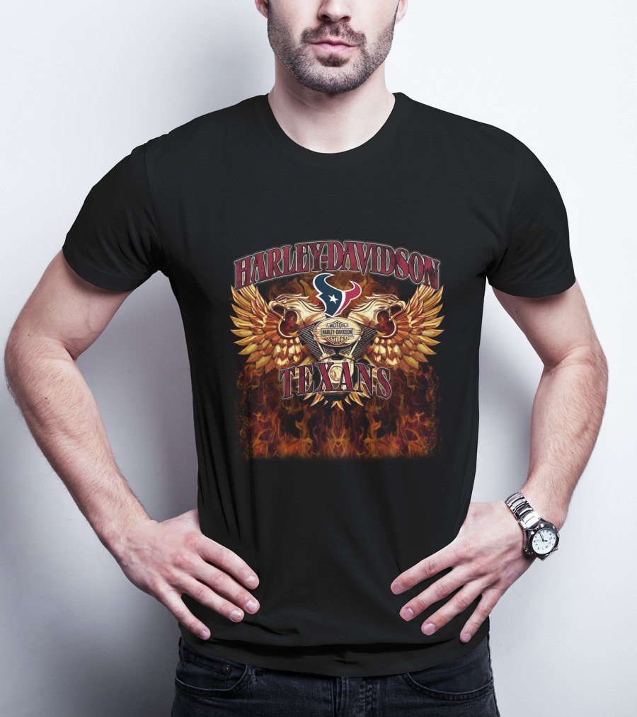 Harley Davidson Texans Houston Styles T-Shirt